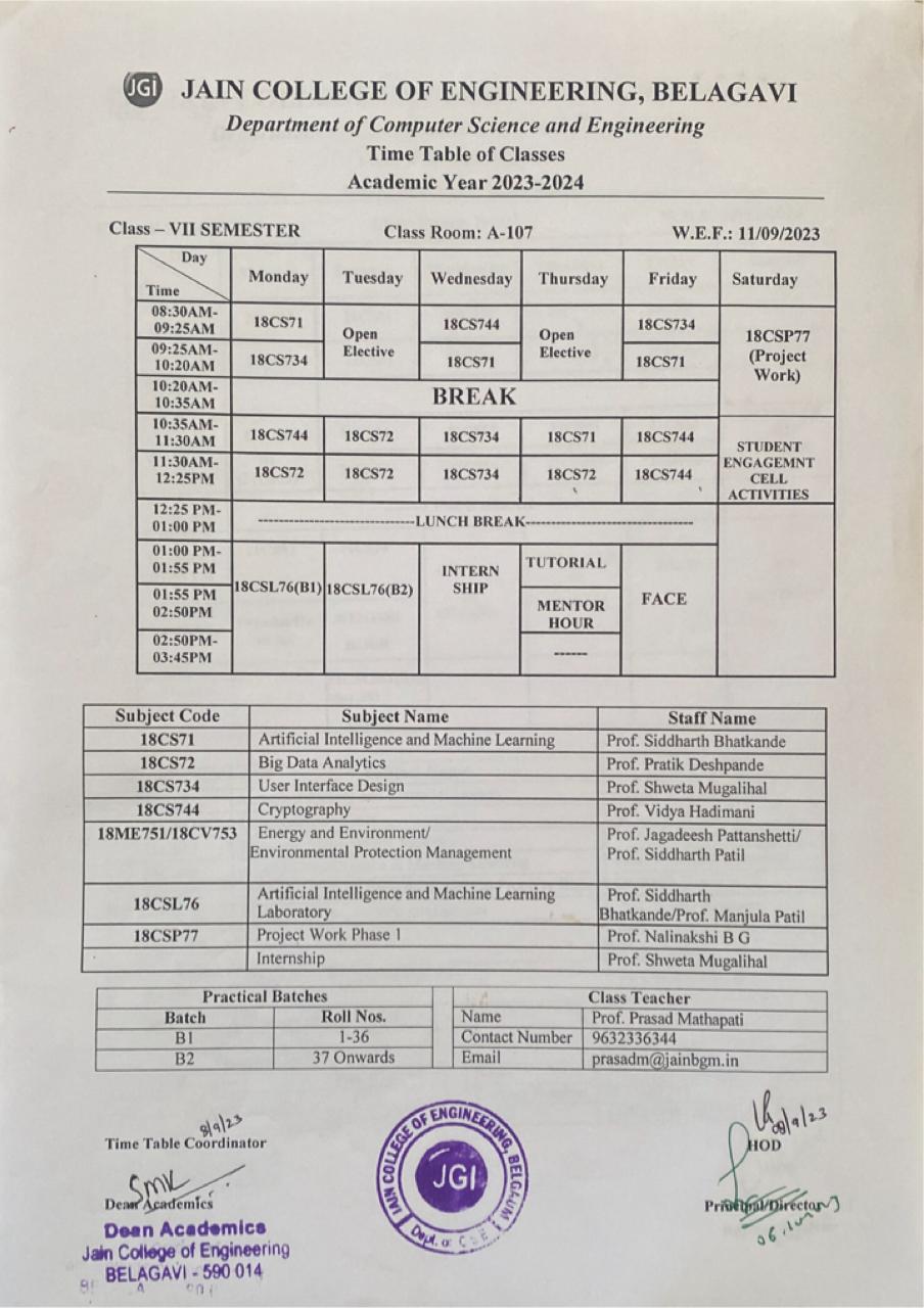Computer Science Engineering – JCE | Jain College of Engineering